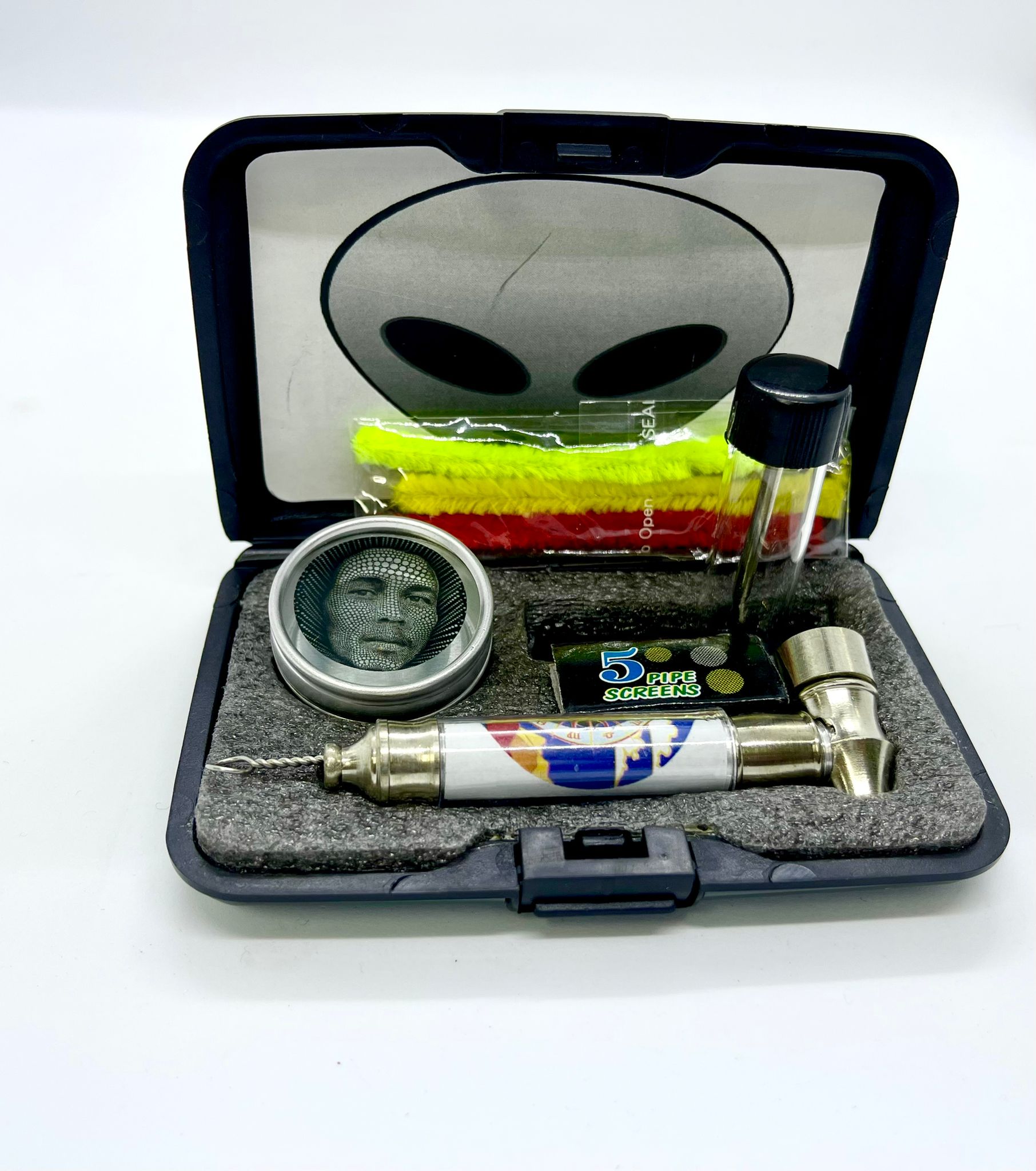 Snuff Pipe Set in Hard Case - Smokers Choice UK